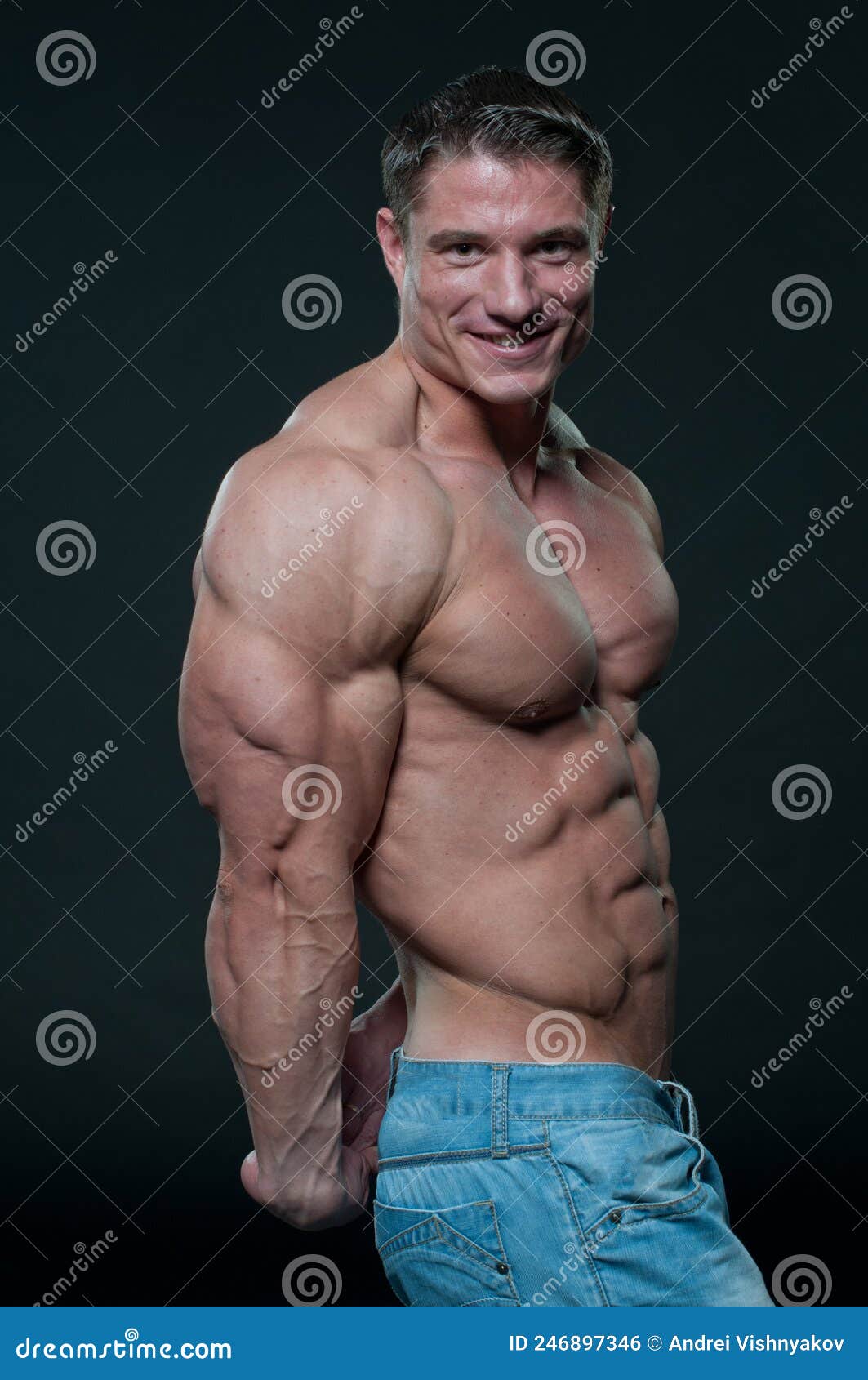 Fitness model stock photo. Image of athletic, bodybuilder - 246897346