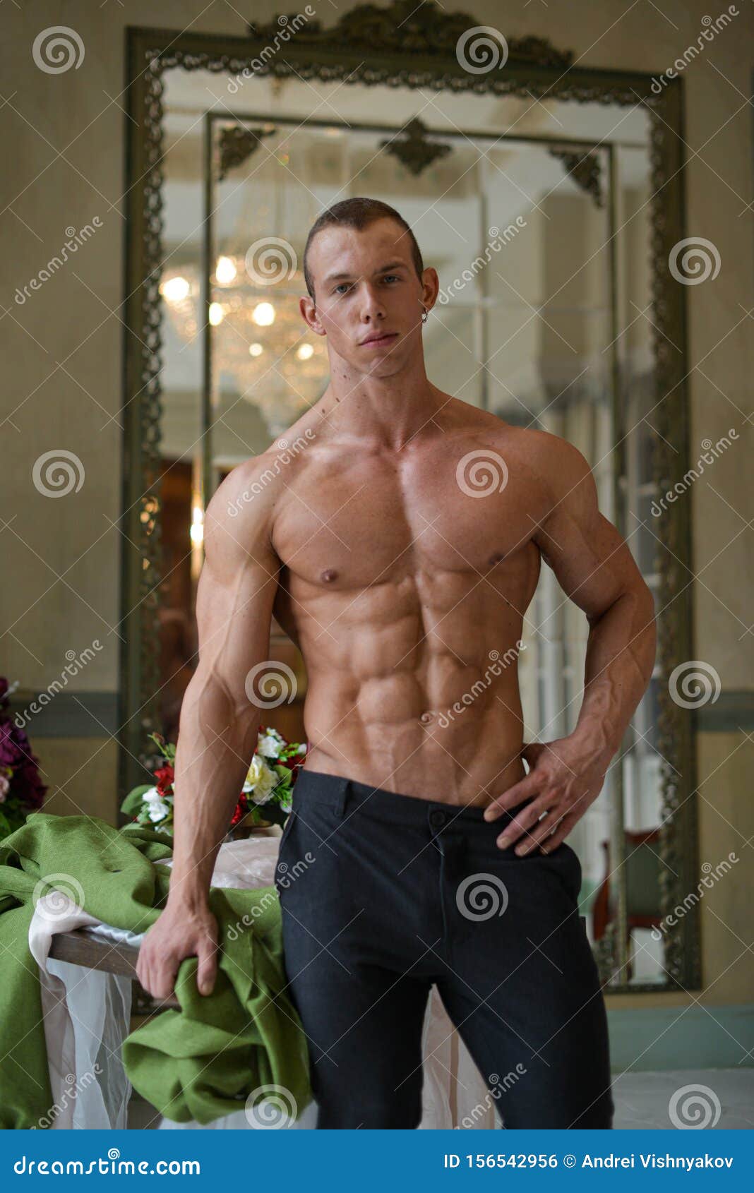 Fitness model stock photo. Image of male, fitness, macho - 156542956