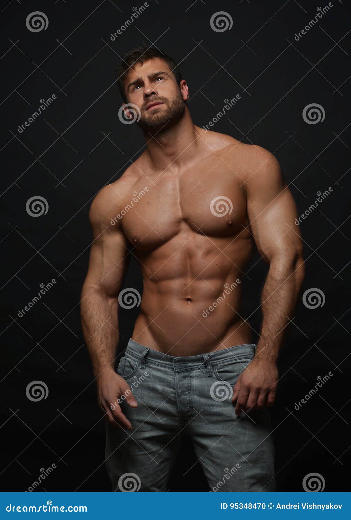 Fitness model stock photo. Image of pack, muscle, health - 95348470