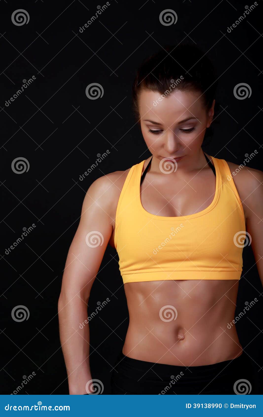 Fitness model posing stock photo. Image of studio, sporty - 39138990