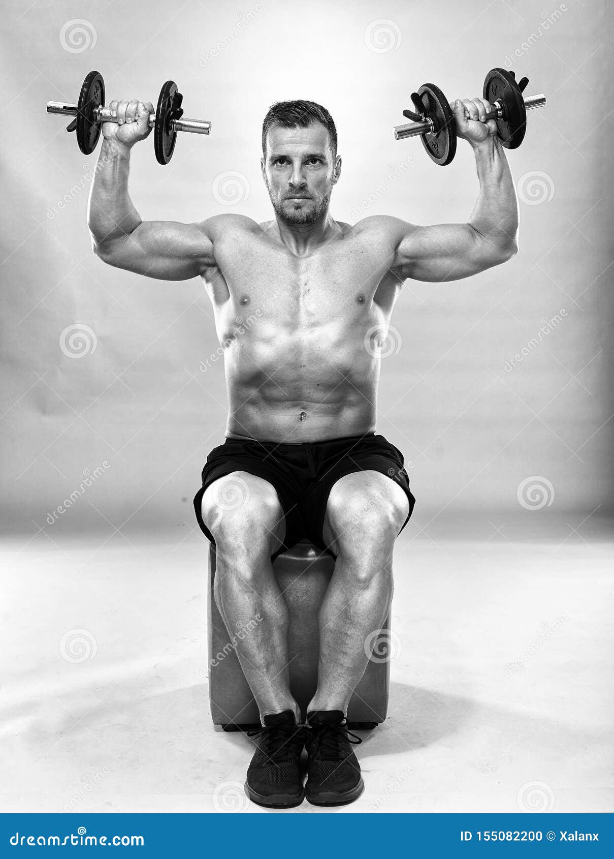 Fitness model workout stock photo. Image of exercise - 155082200