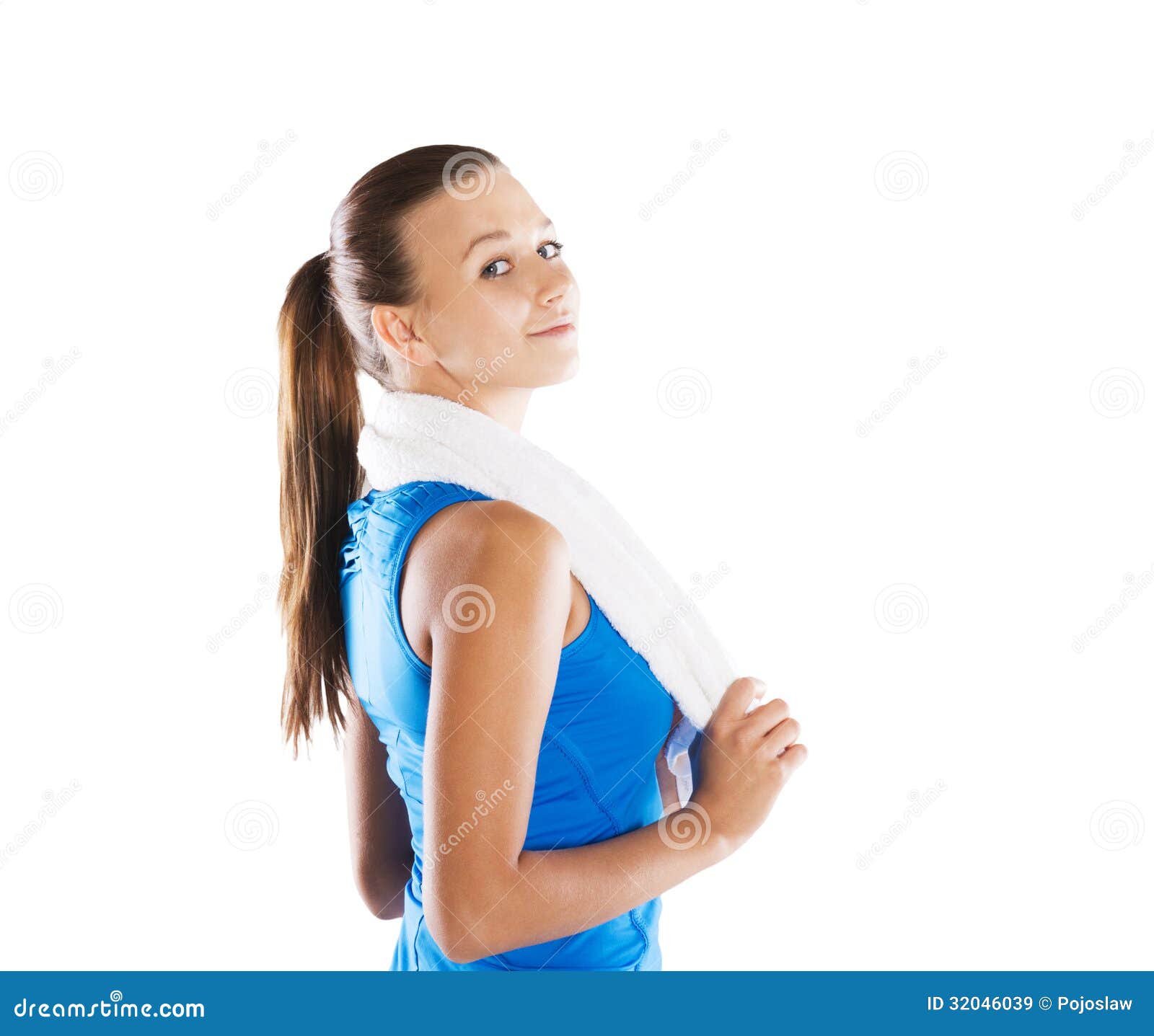 Fitness portrait stock image. Image of isolated, background - 32046039