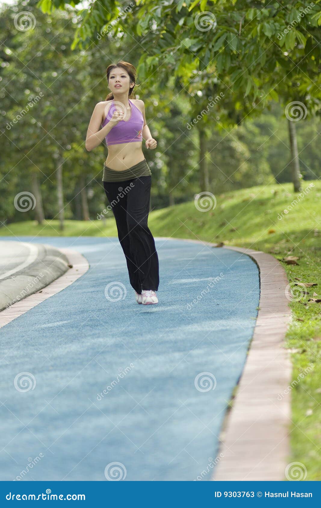 Fitness series jogging stock image. Image of asian, park - 9303763