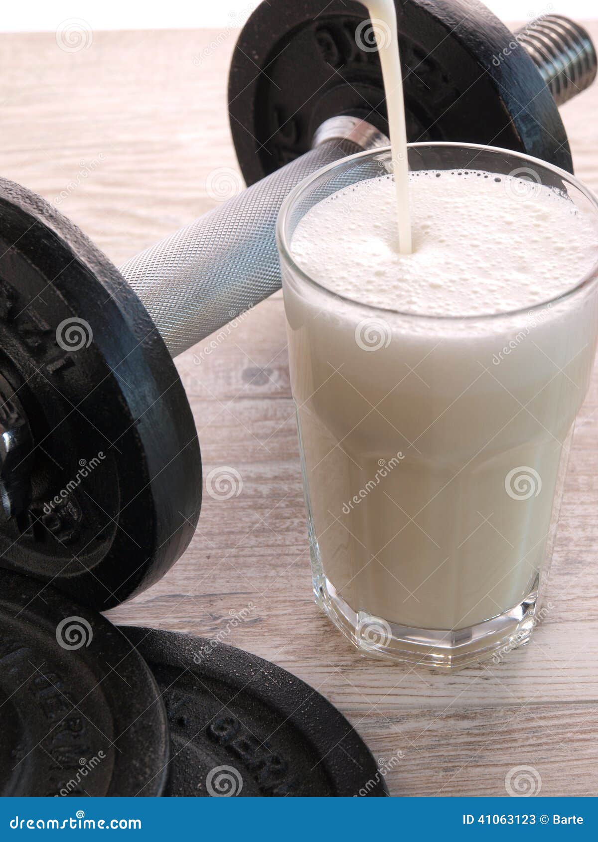 Fitness shake stock image. Image of drink, glass, weight - 41063123