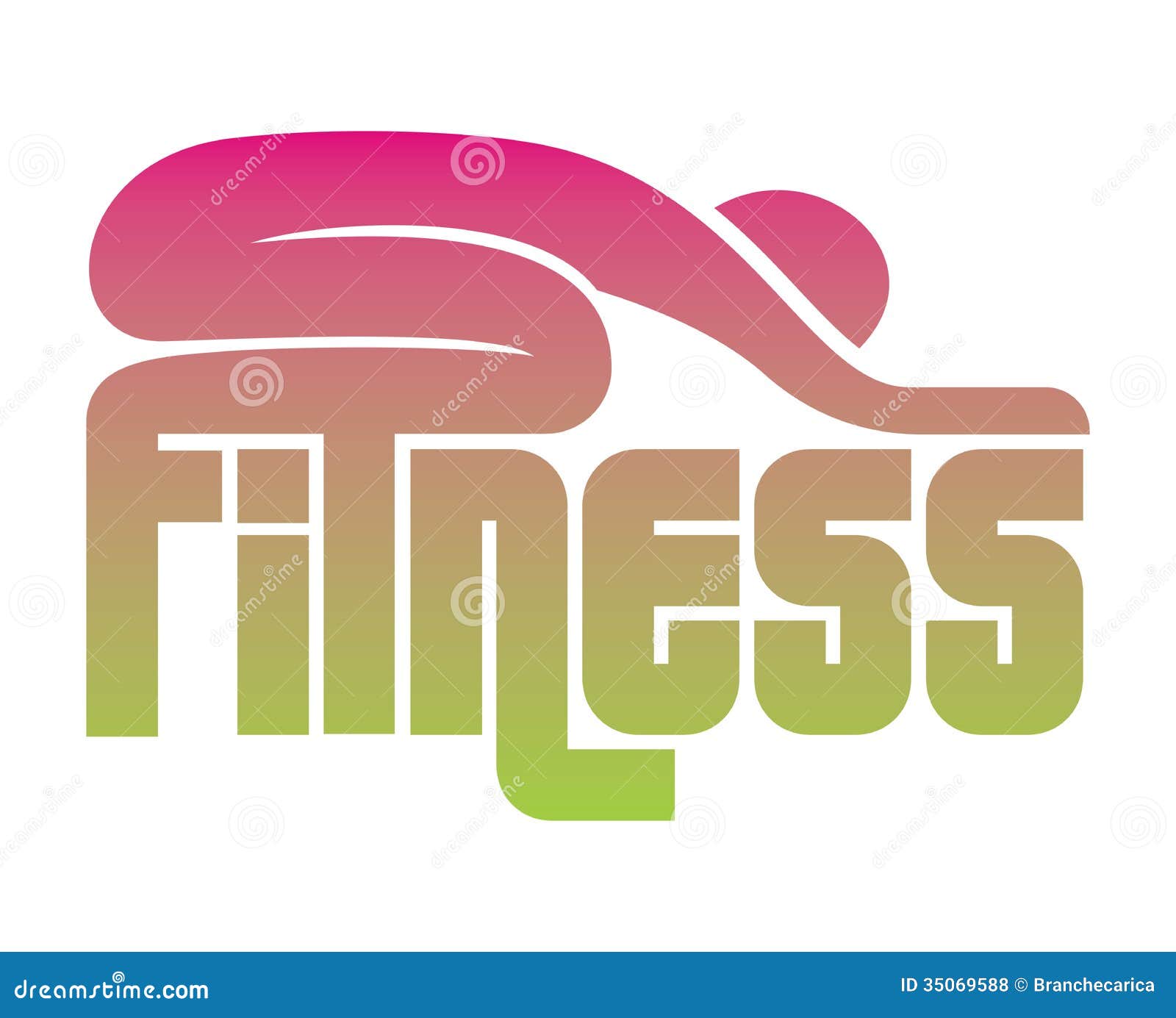 Fitness sign stock vector. Illustration of metaphor, healthy - 35069588