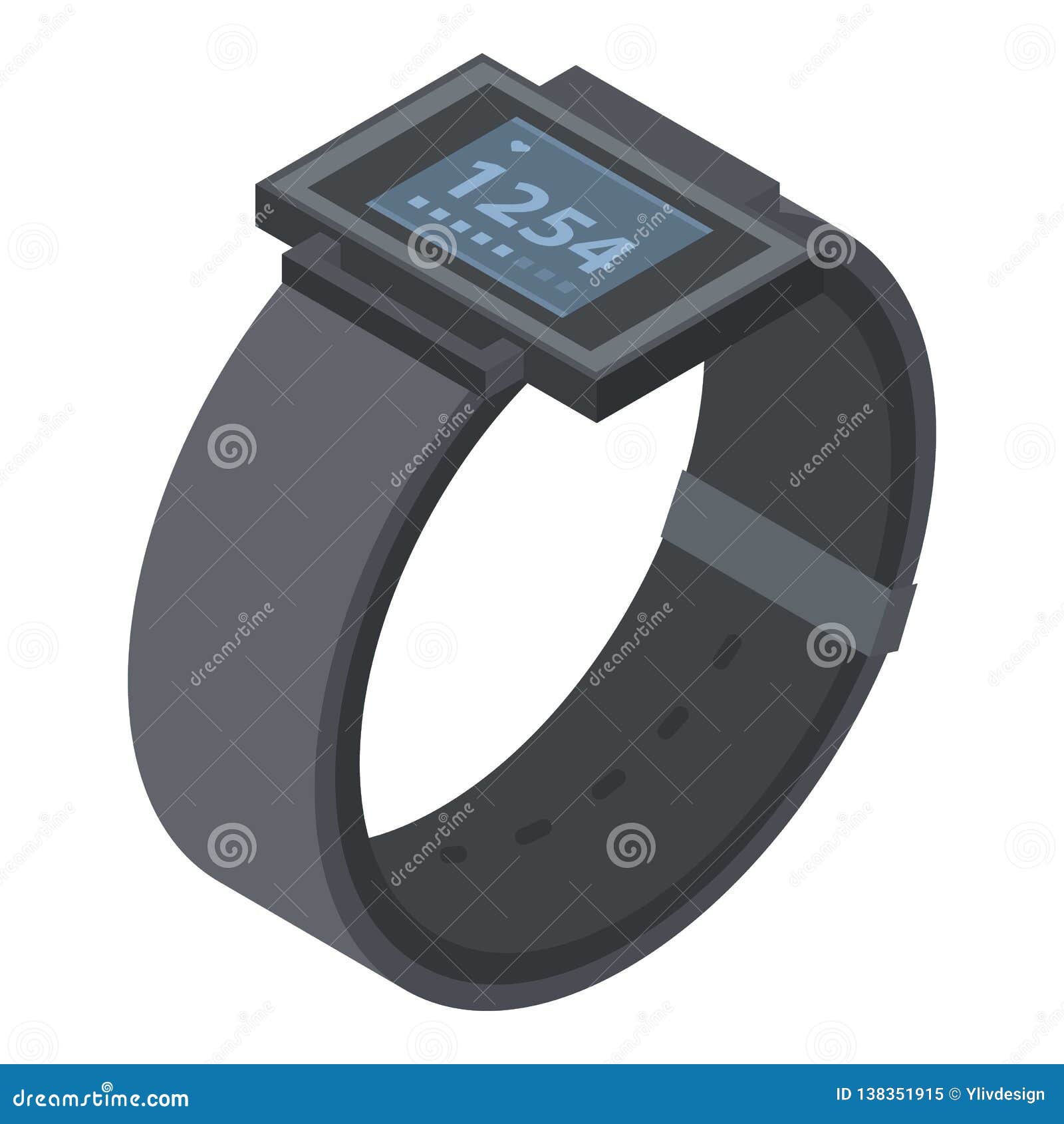 Fitness Tracker Icon, Isometric Style Stock Vector - Illustration of ...