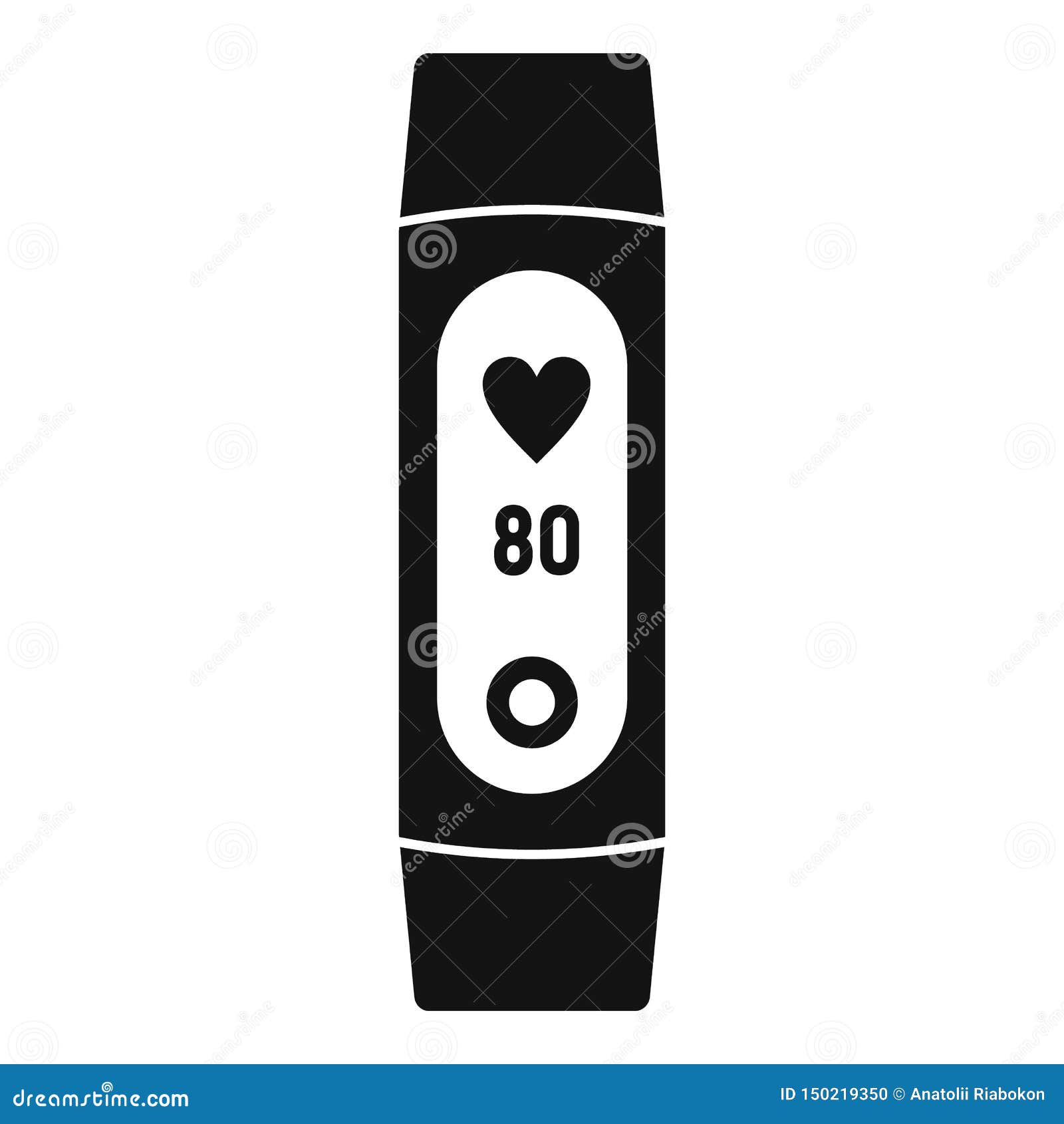 Fitness Tracker Icon, Simple Style Stock Vector - Illustration of ...