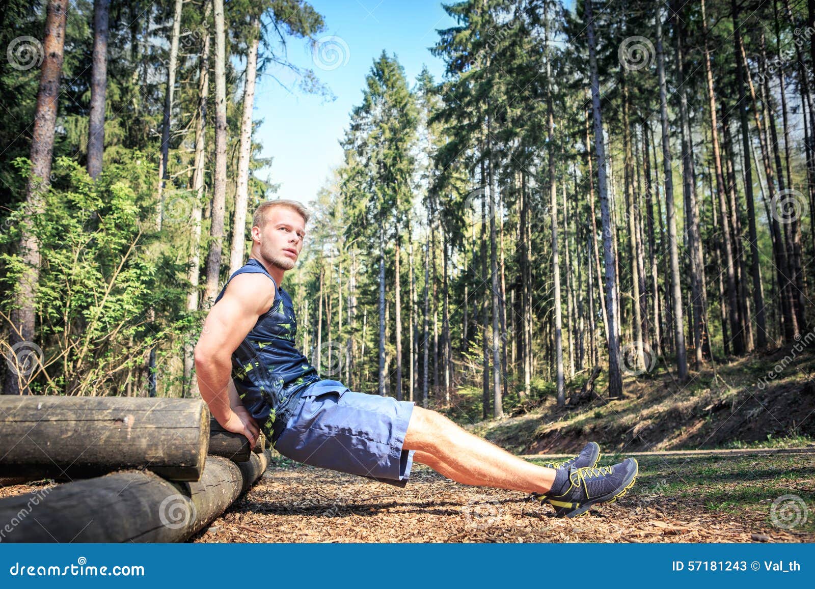 Fitness trail stock image. Image of activity, summer - 57181243