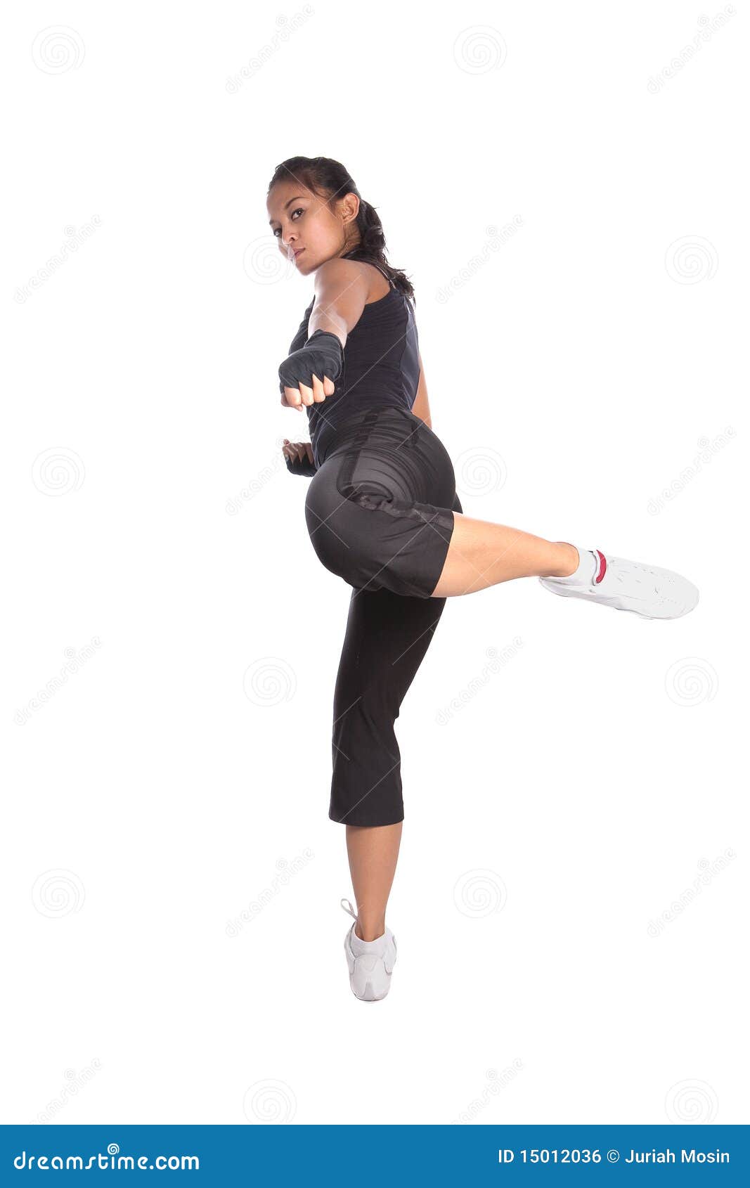 Female Kicking Poses