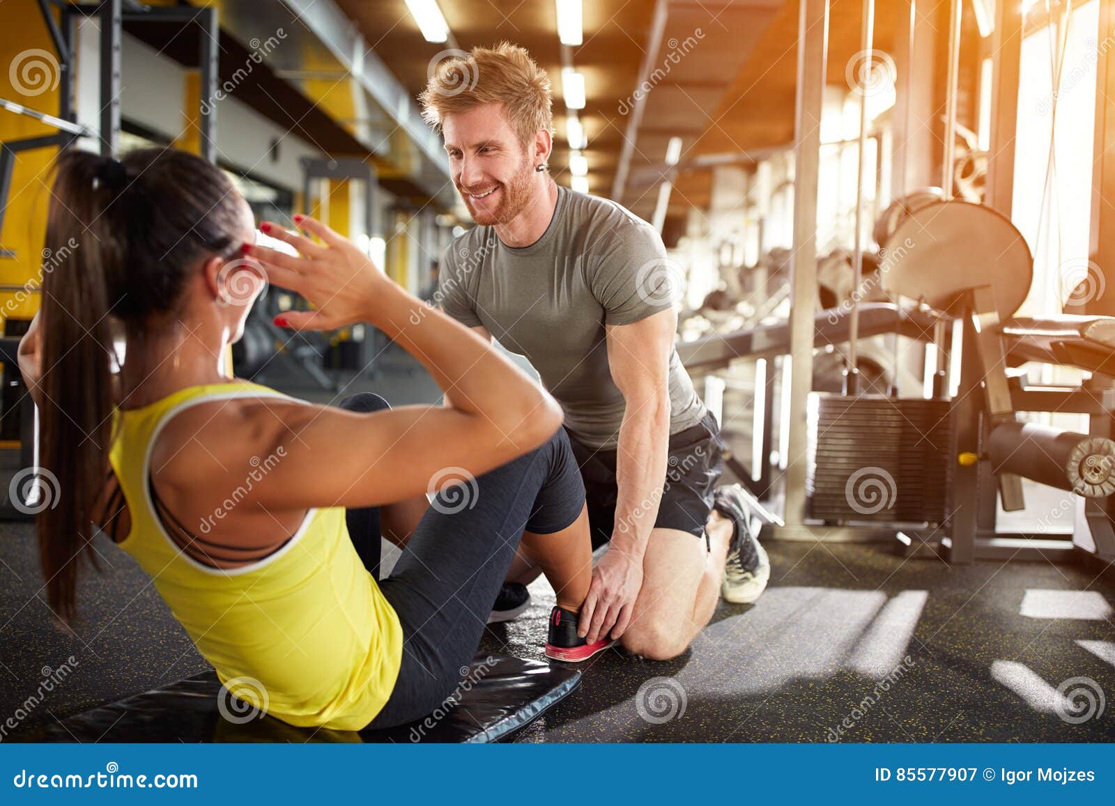 Fitness training stock image. Image of defined, equipment - 85577907