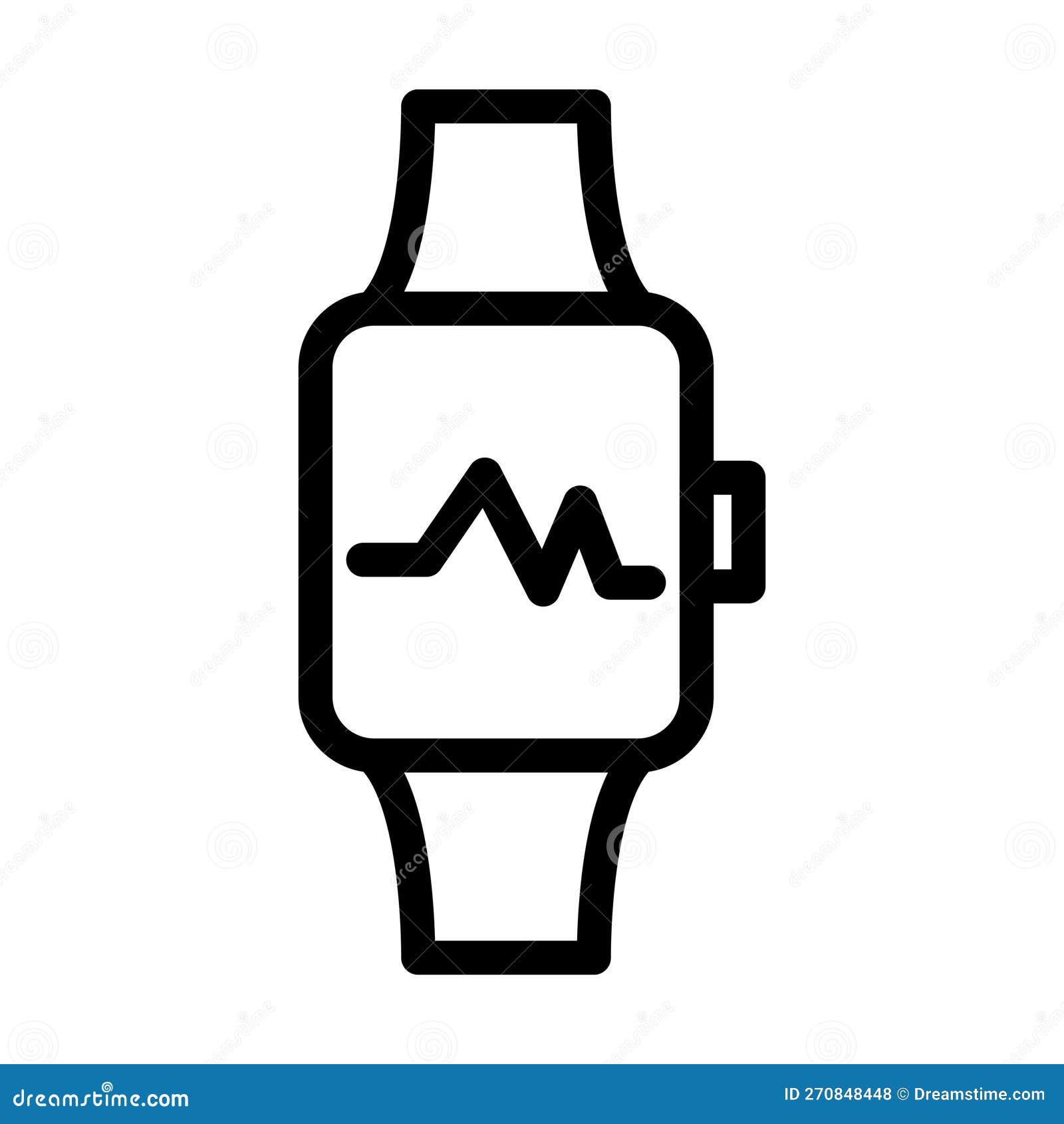 Fitness Watch Icon. Trendy Flat Vector Fitness Watch Icon On White ...