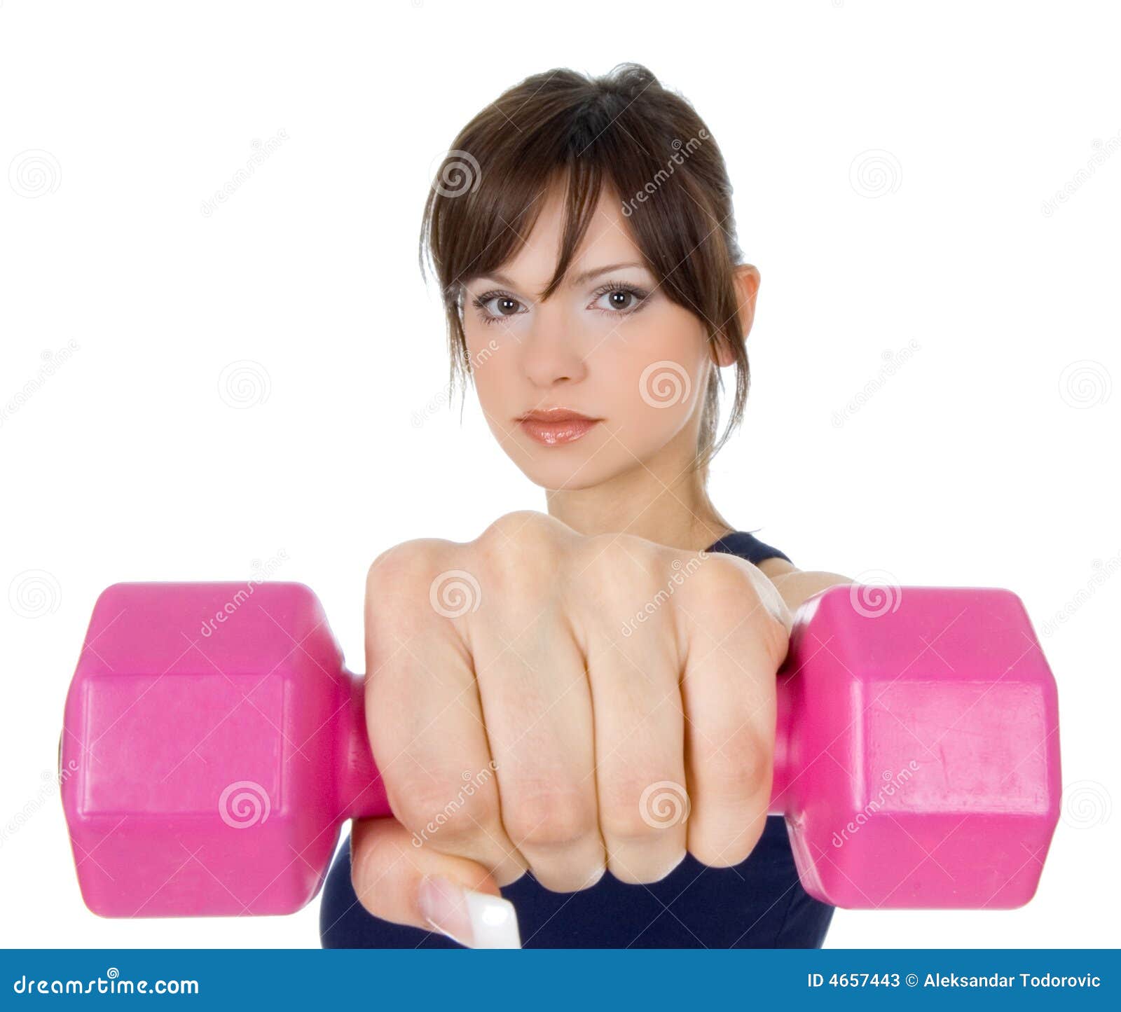 Fitness with weights stock image. Image of good, living - 4657443