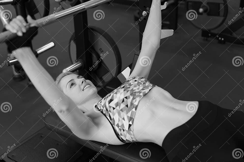 Fitness Woman Exercising In The Gym Stock Image Image Of Personal