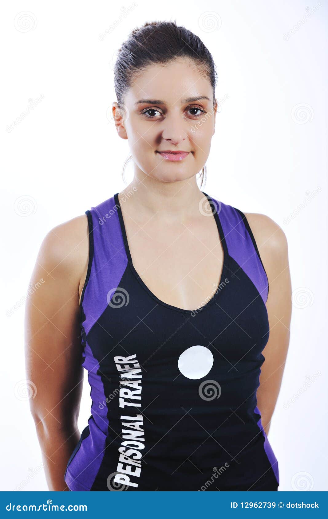Fitness Woman Personal Trainer Stock Image - Image of active ...
