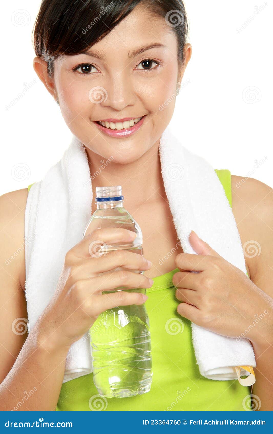 Fitness woman with water stock photo. Image of leisure - 23364760