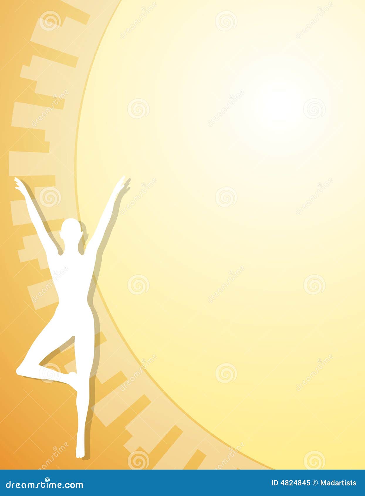 Fitness Yoga Figure Background 2 Stock Illustration - Illustration of ...