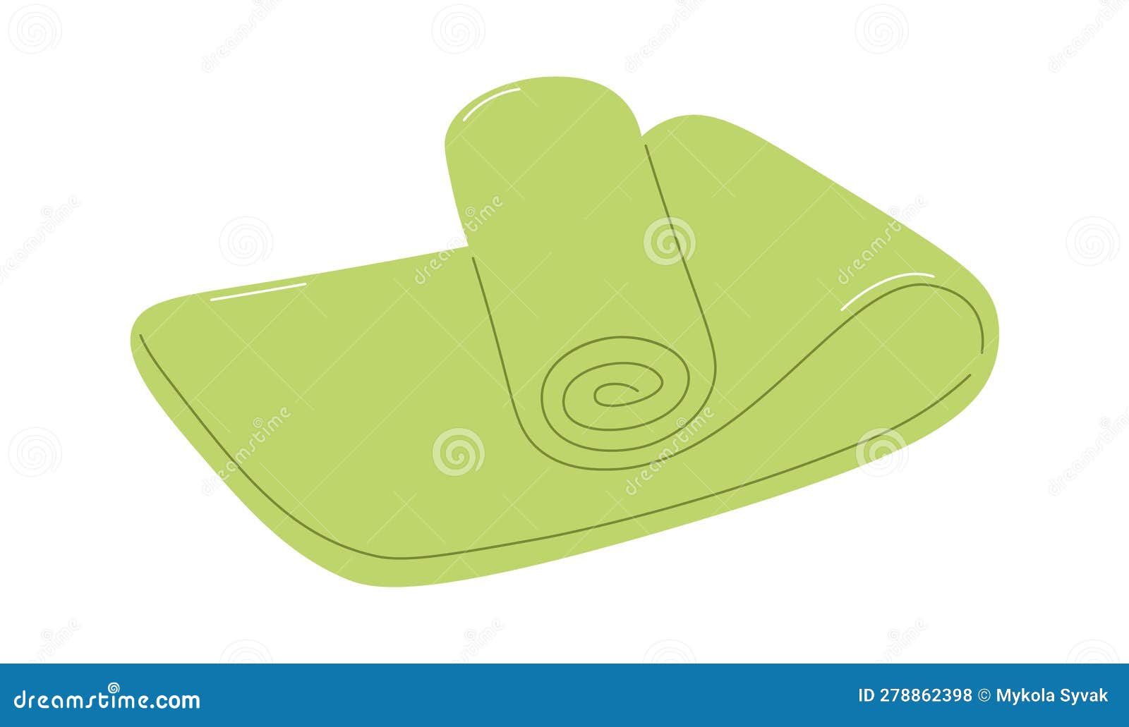 Fitness Yoga Mat stock vector. Illustration of floor - 278862398