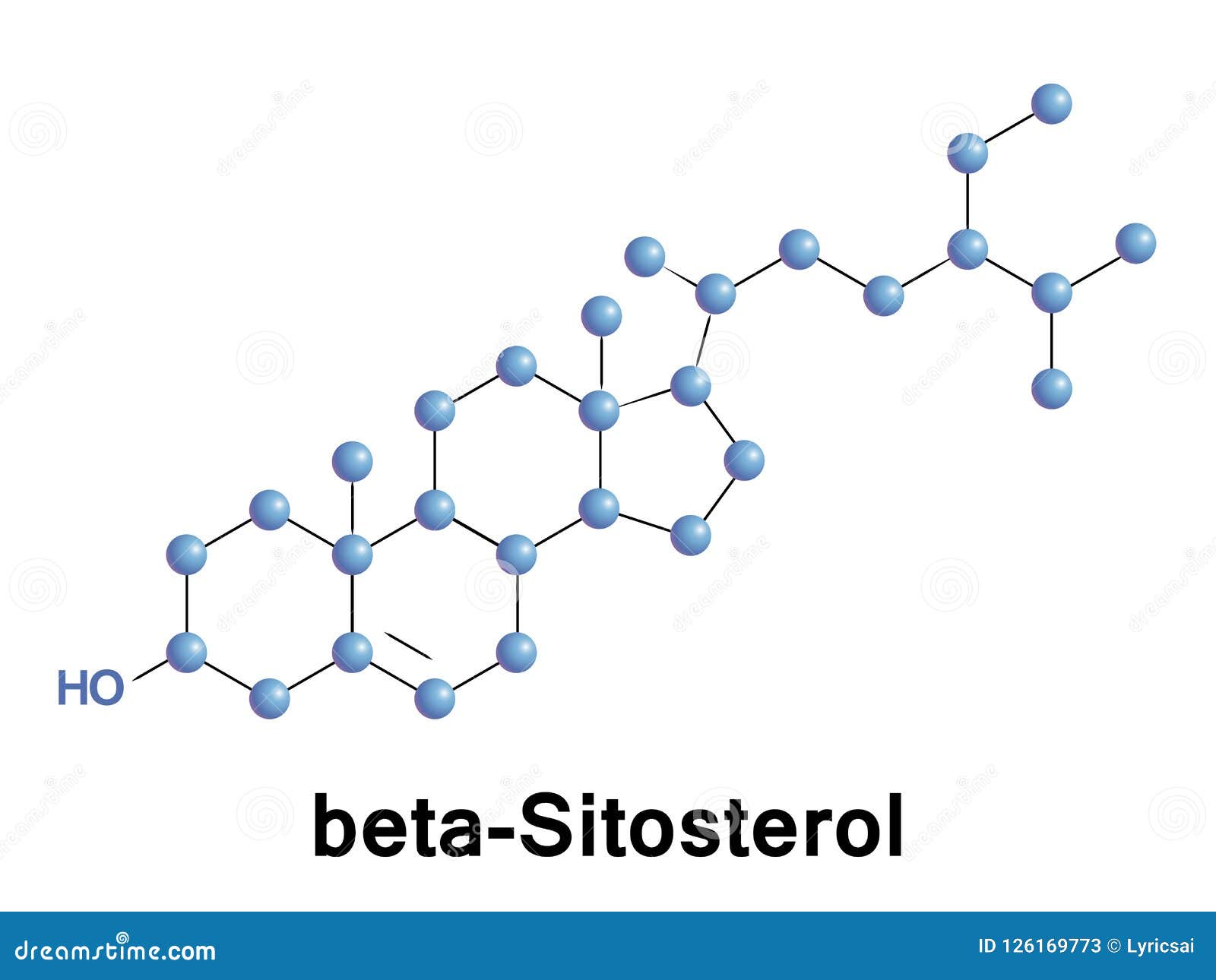 Fitosterol De Beta Sitosterol Ilustración del Vector - Ilustración de ...