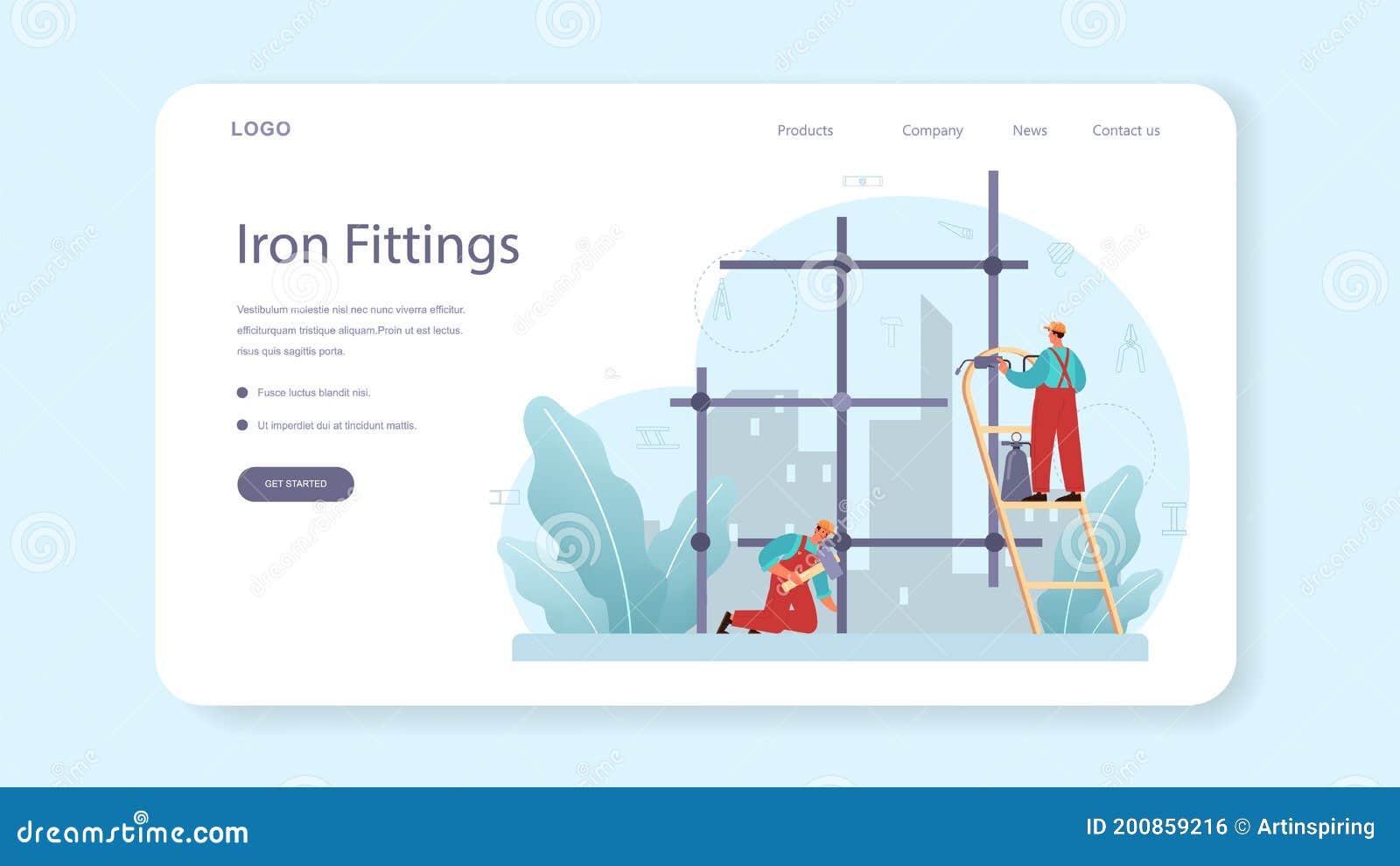 Fitter Or Installer. Industrial Builder At The Construction Site ...