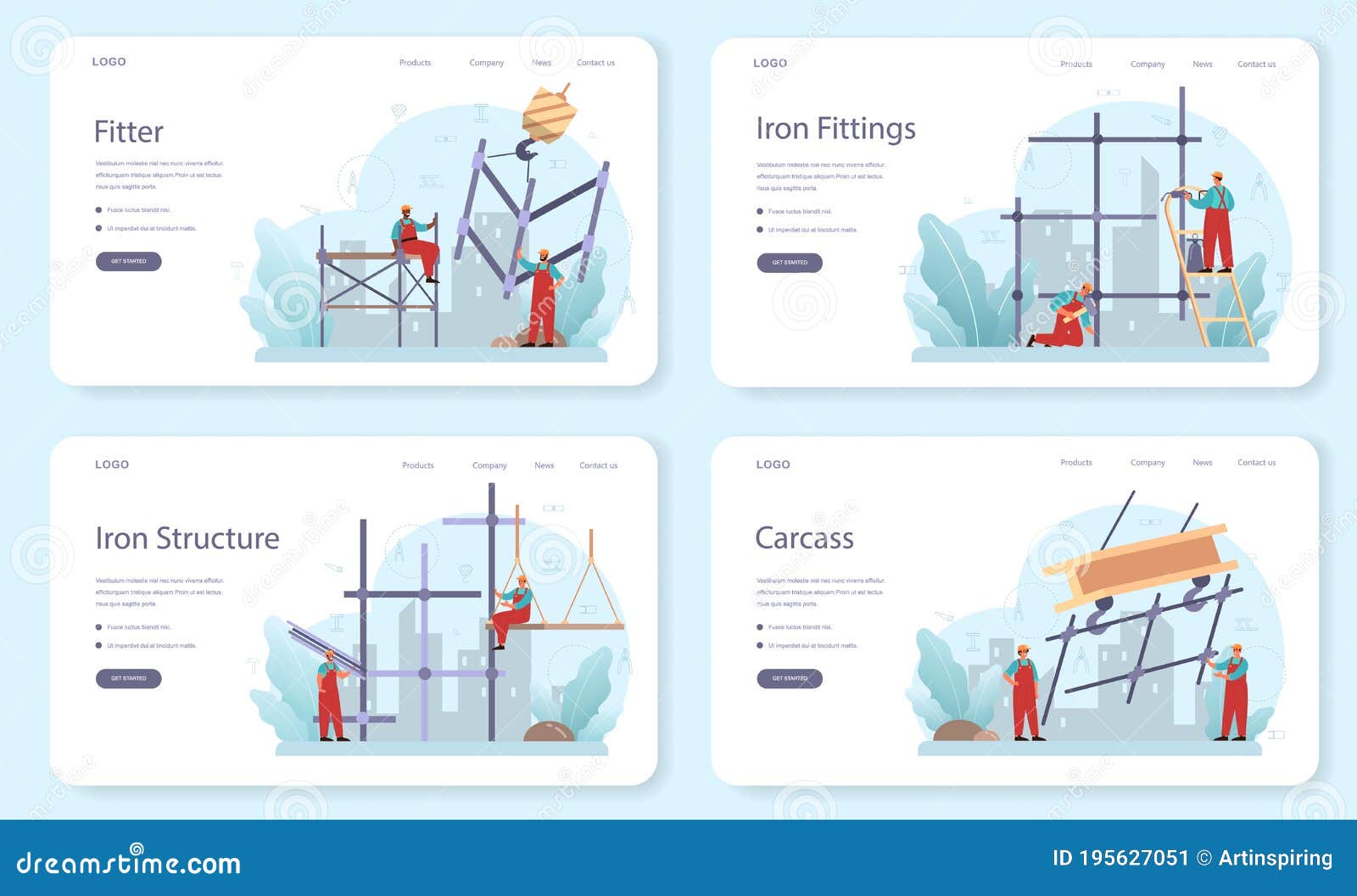 Fitter Or Installer. Industrial Builder At The Construction Site ...
