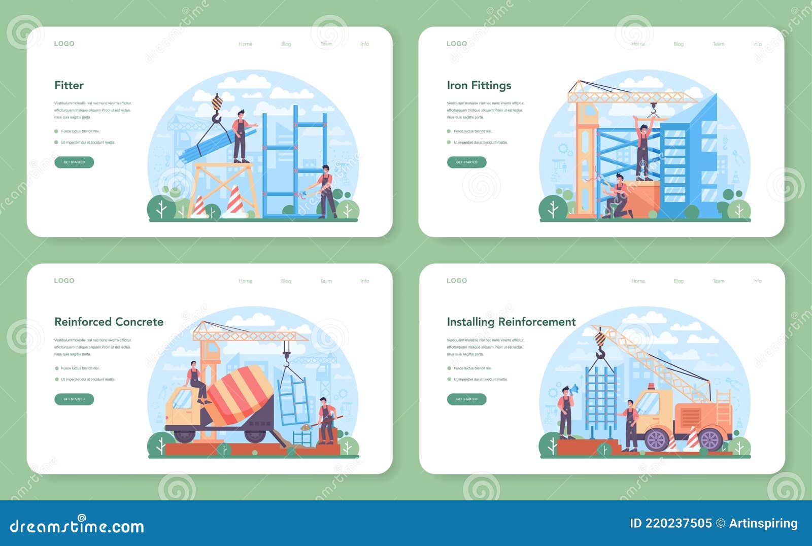 Fitter Or Installer. Industrial Builder At The Construction Site ...