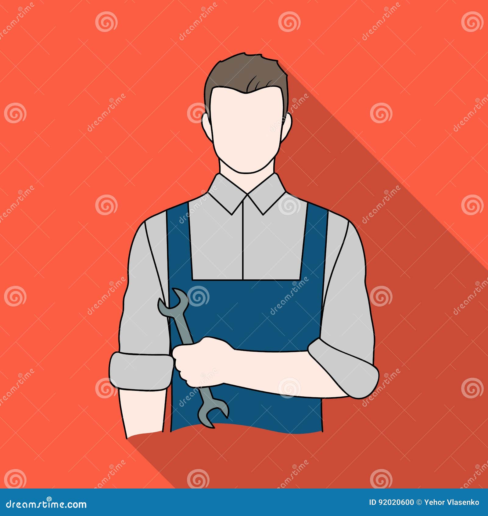 Fitter Mechanic.Professions Single Icon In Cartoon Style Vector Symbol ...