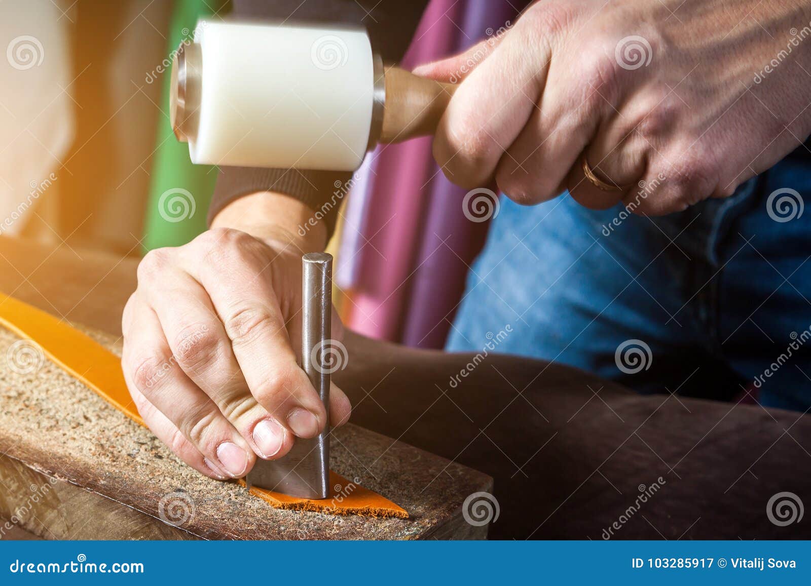 Fitter Working on on an Automatic Welding Machine Stock Image - Image ...