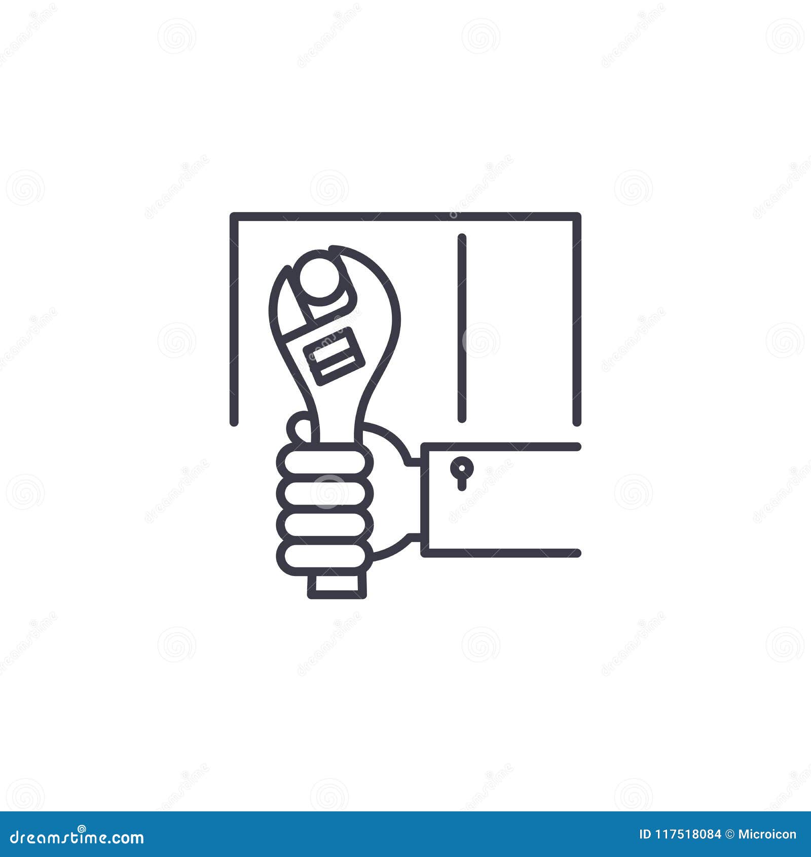 Fitters Work Linear Icon Concept. Fitters Work Line Vector Sign, Symbol ...