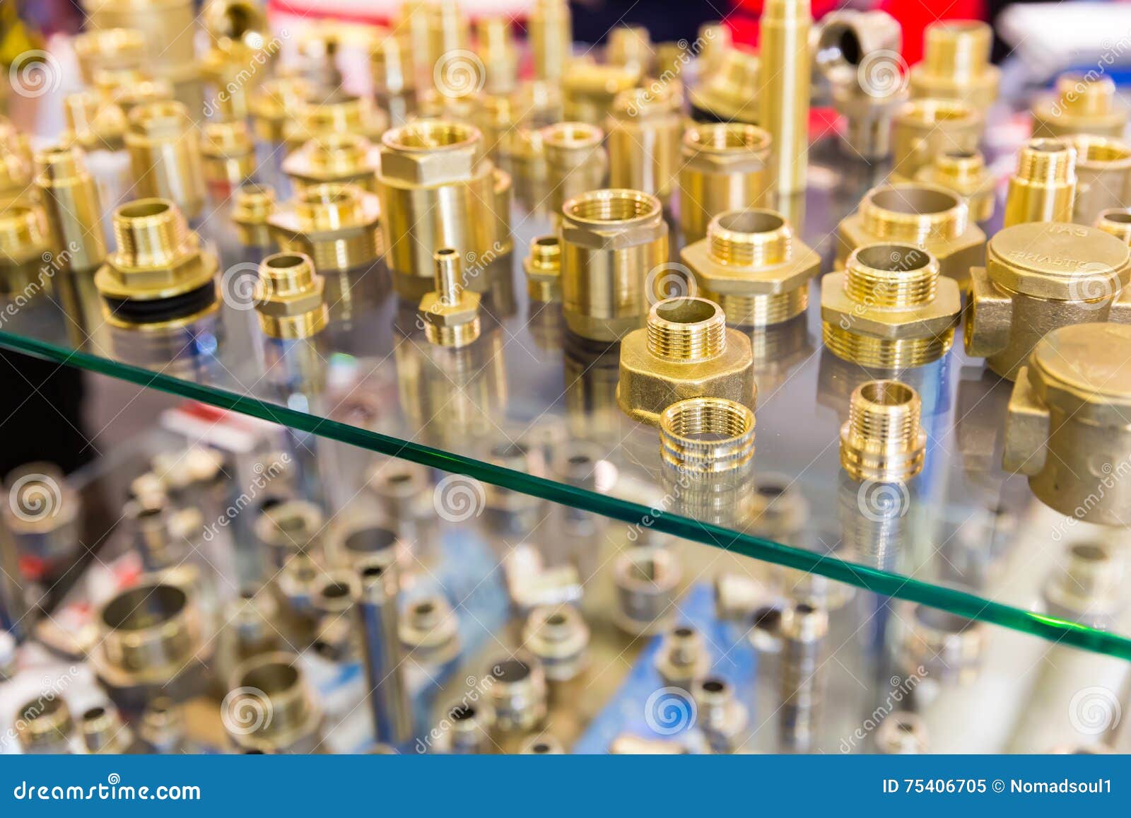 Fitting pieces stock image. Image of copper, adapter - 75406705