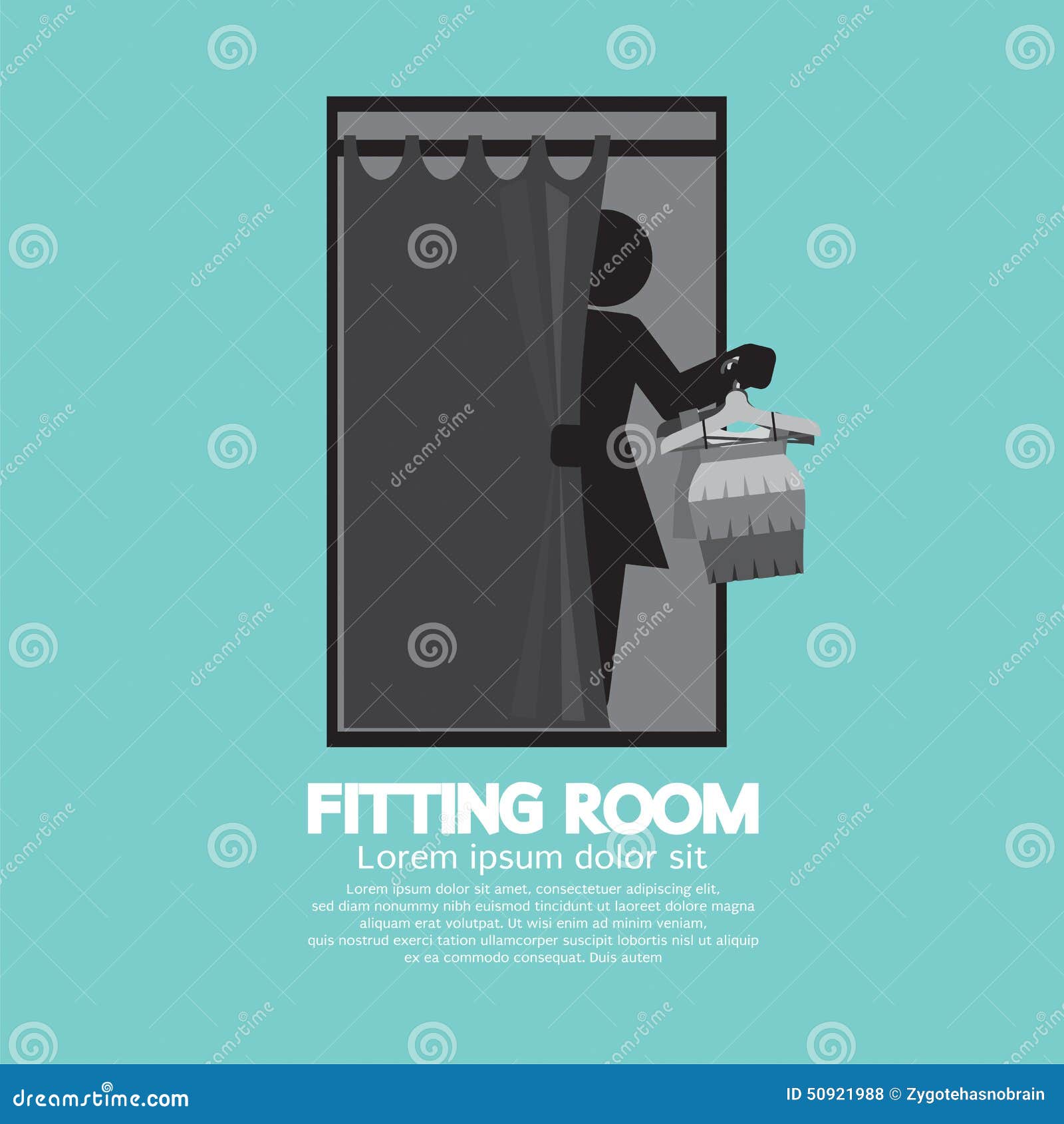 Fitting Room Sign Tag, Toilet Sign Icon Vector Illustration ...