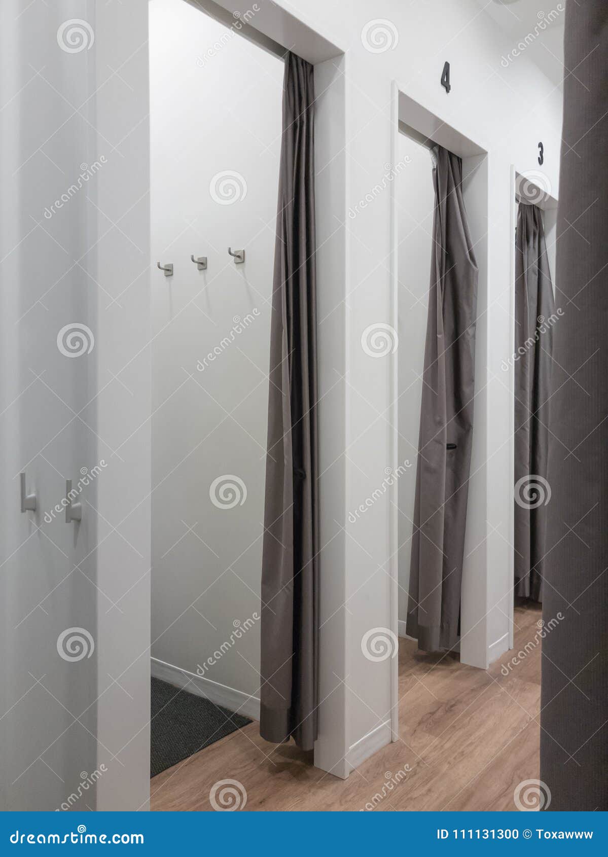 Fitting room interior stock photo. Image of design, white - 111131300