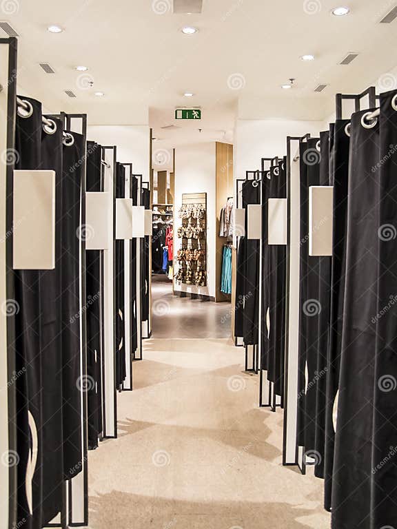 Fitting Rooms stock image. Image of cloak, clothes, boutique - 24974527