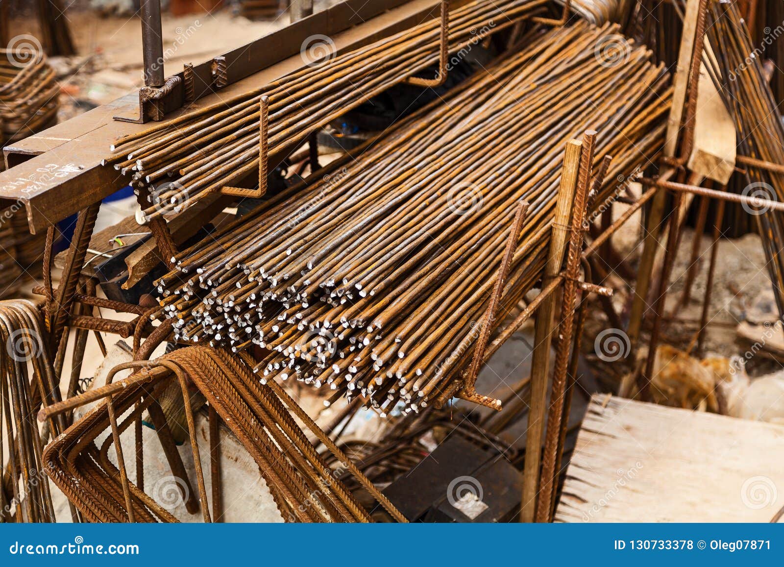 Fittings for Monolithic Home Construction Stock Photo - Image of hard ...