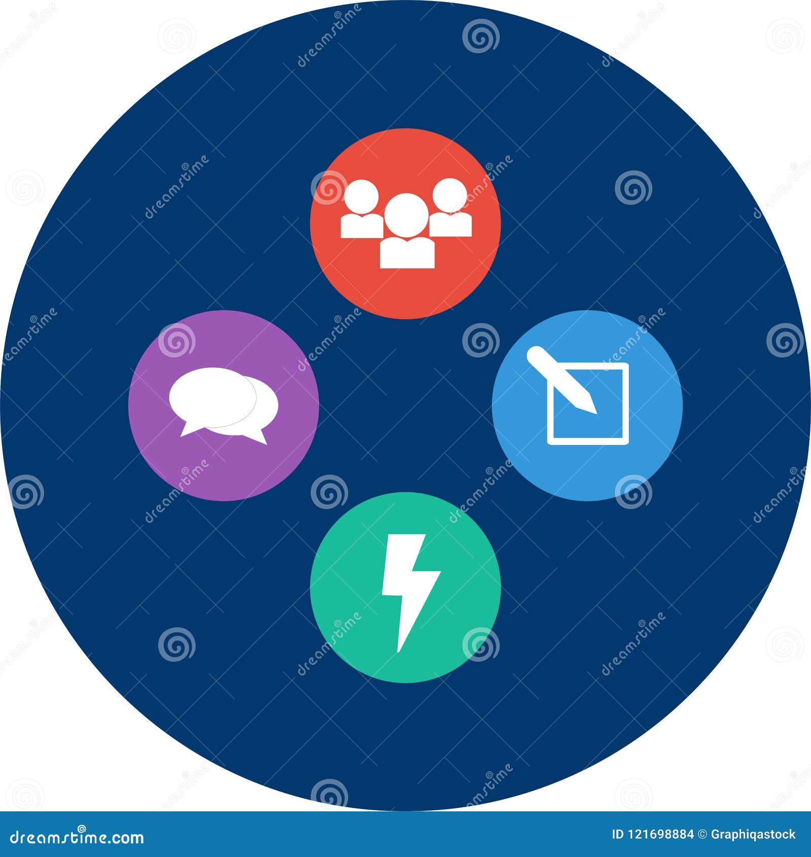 Fitur Icon Design stock vector. Illustration of fitur - 121698884