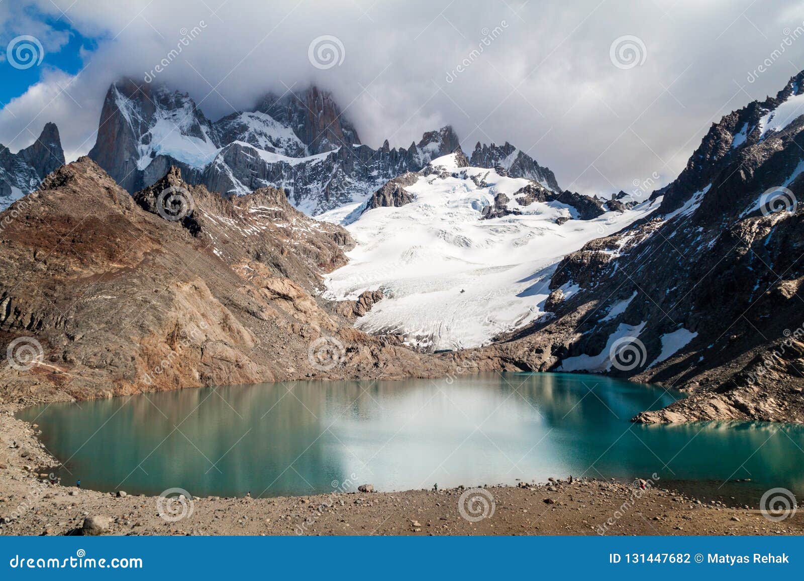 Fitz Roy-Berg Und Laguna De Los Tres Stockfoto - Bild von schön ...