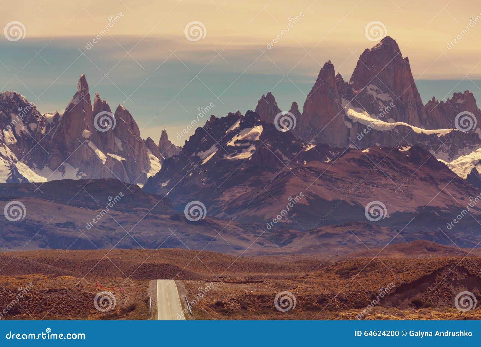 Fitz Roy stock photo. Image of extreme, chile, glacier - 64624200