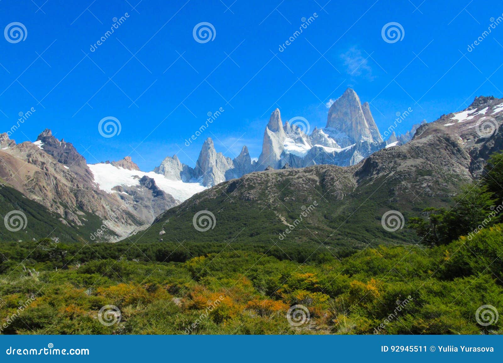 Fitz Roy Mountain Peak View Stock Image - Image of lagoon, cloud: 92945511
