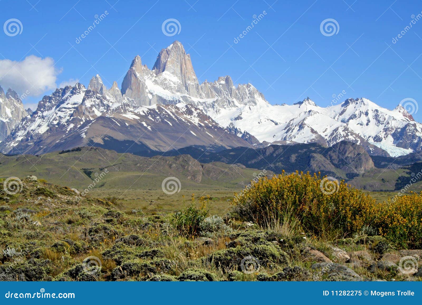 Fitz Roy Mountains, Patagonia Stock Image - Image of snow, south: 11282275