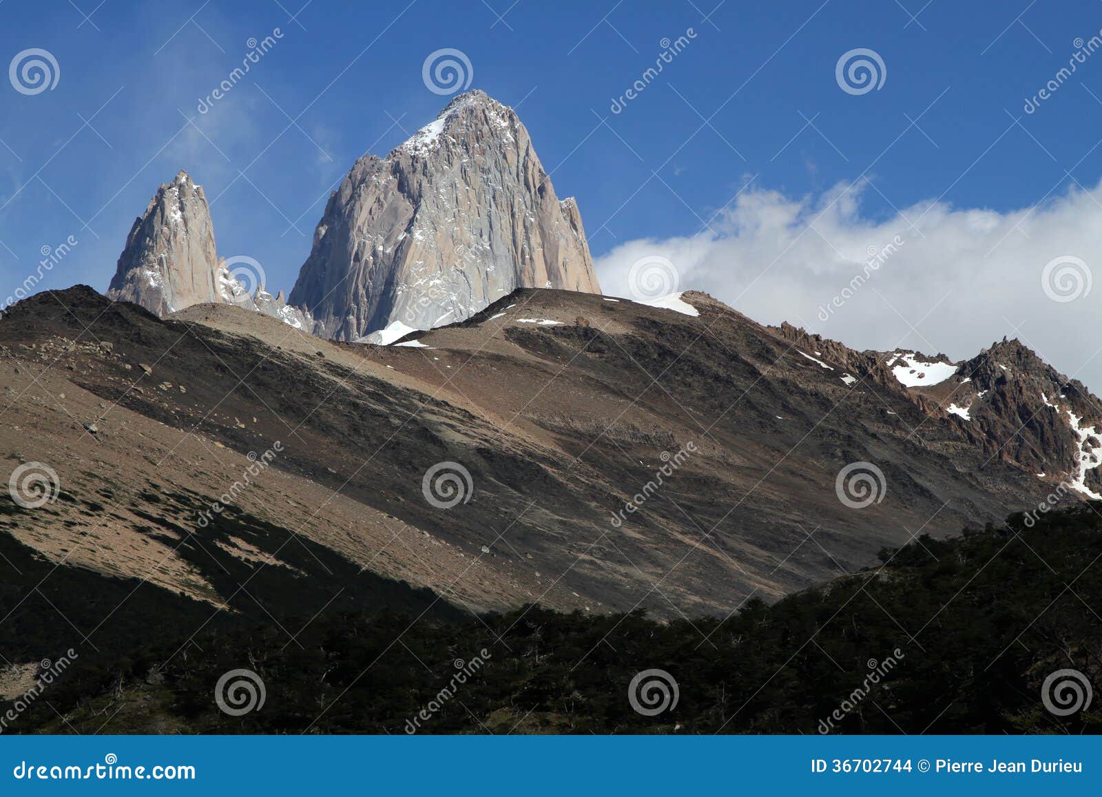 Fitz Roy summit stock photo. Image of fitz, trek, walk - 36702744