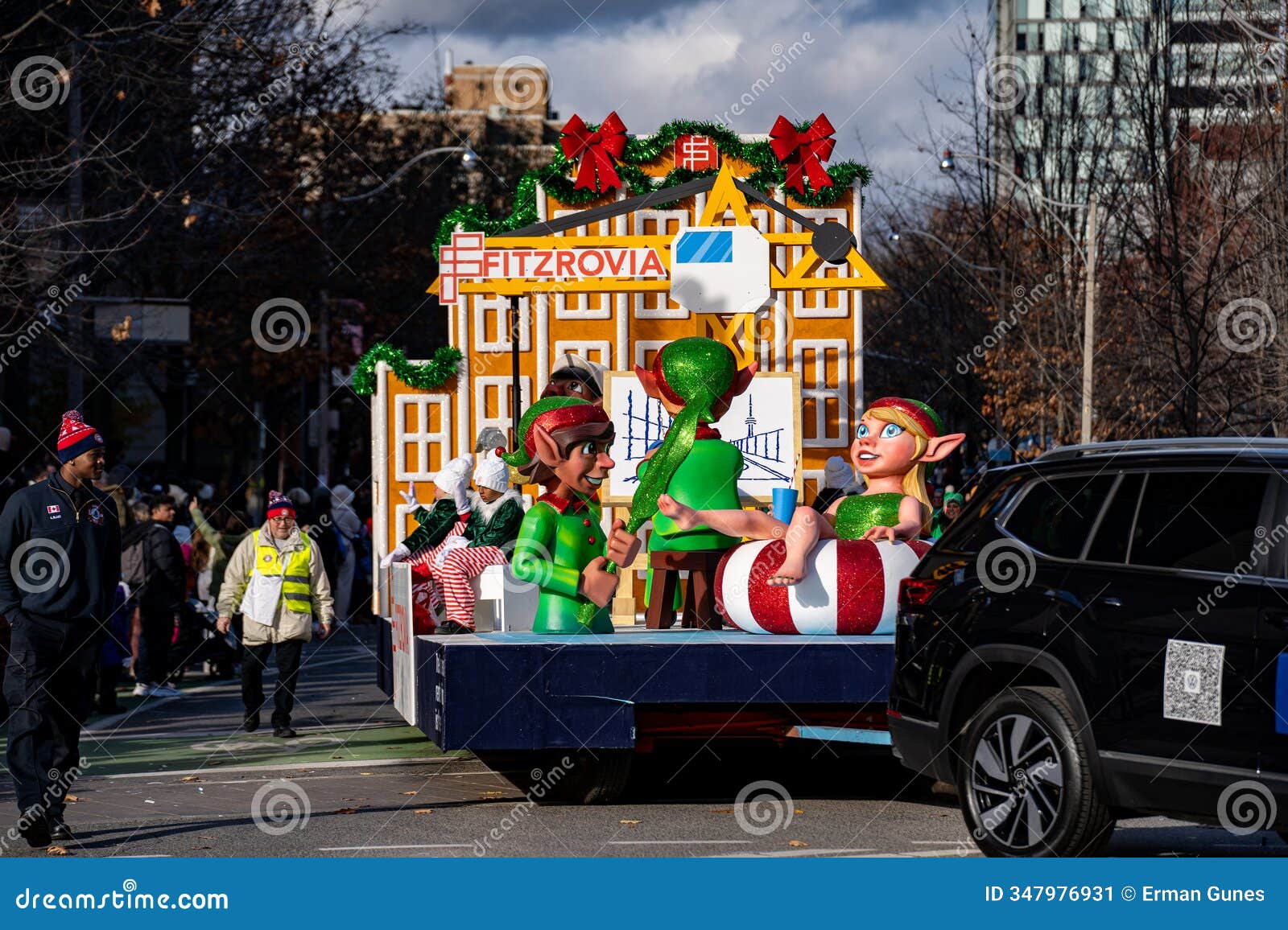 Fitzrovia Parade Float in Santa Claus Parade Toronto. Editorial Photo ...