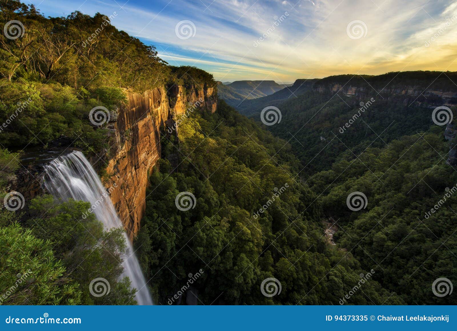 Fitzroy falls in Sydney stock image. Image of cascade - 94373335