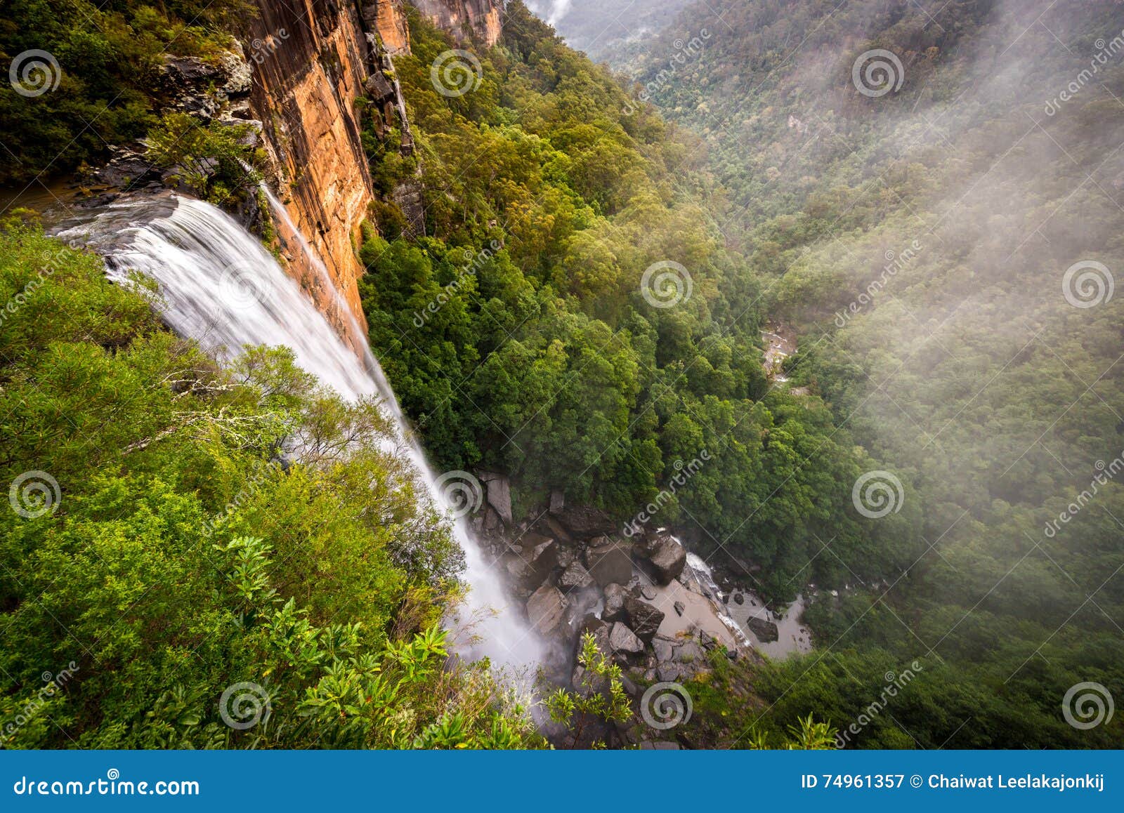 Fitzroy waterfalls stock image. Image of scenic, stream - 74961357
