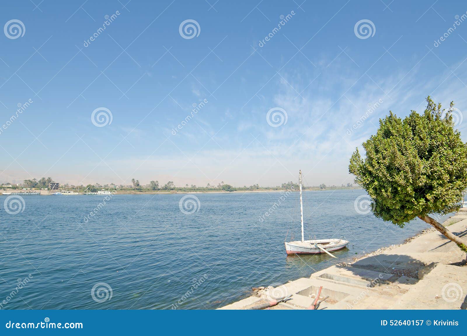 Fiume di Nilo nell'Egitto immagine stock. Immagine di nilo - 52640157