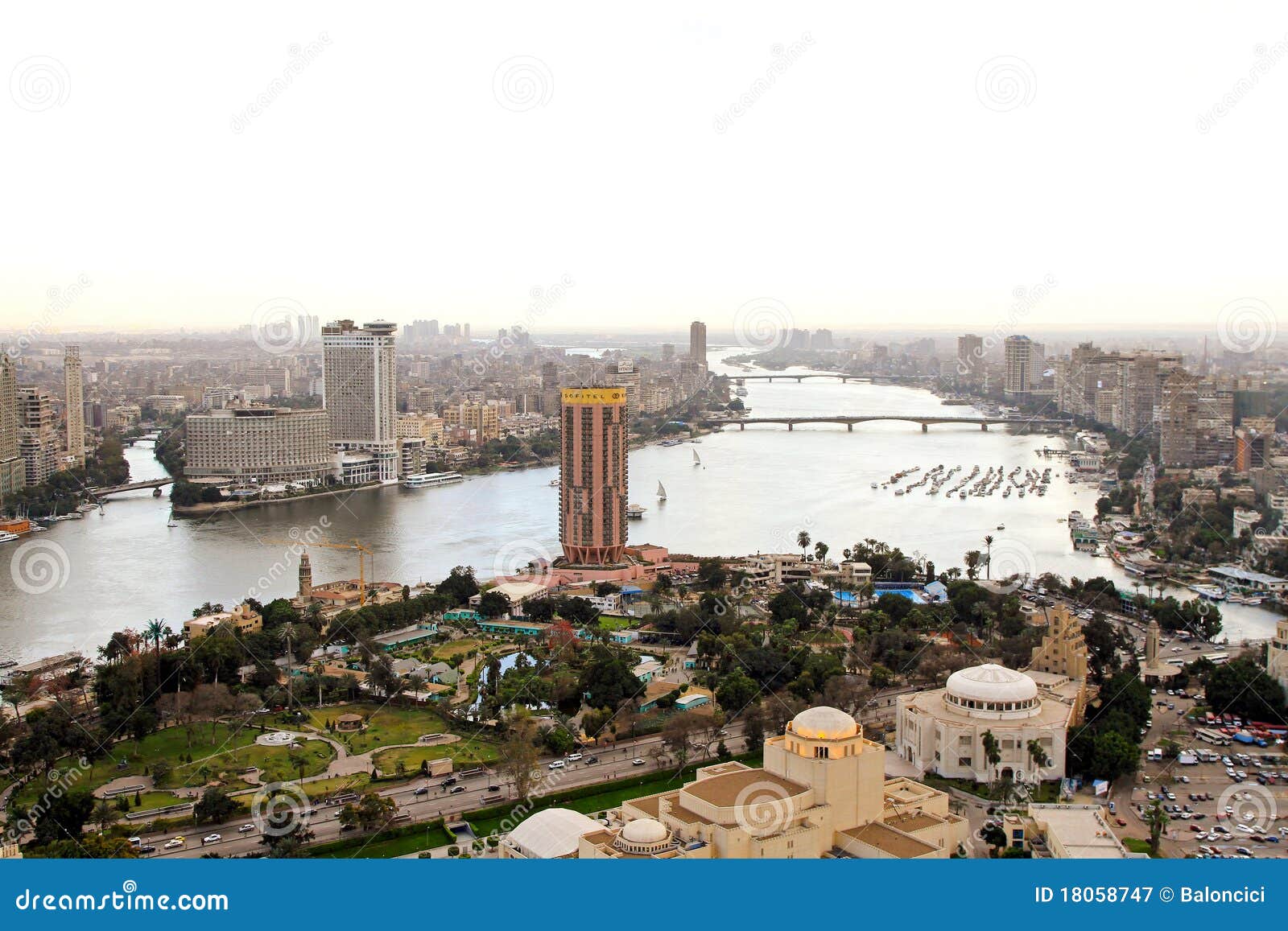 Fiume Nilo Cairo fotografia editoriale. Immagine di nilo - 18058747