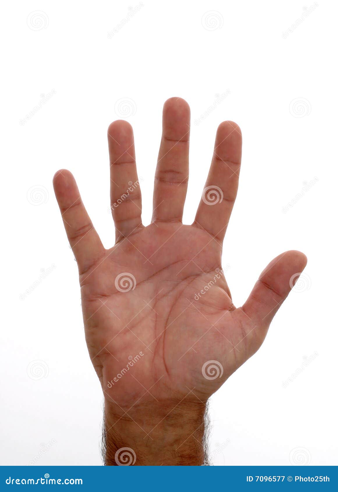 Five stock image. Image of figure, mark, hand, signal - 7096577