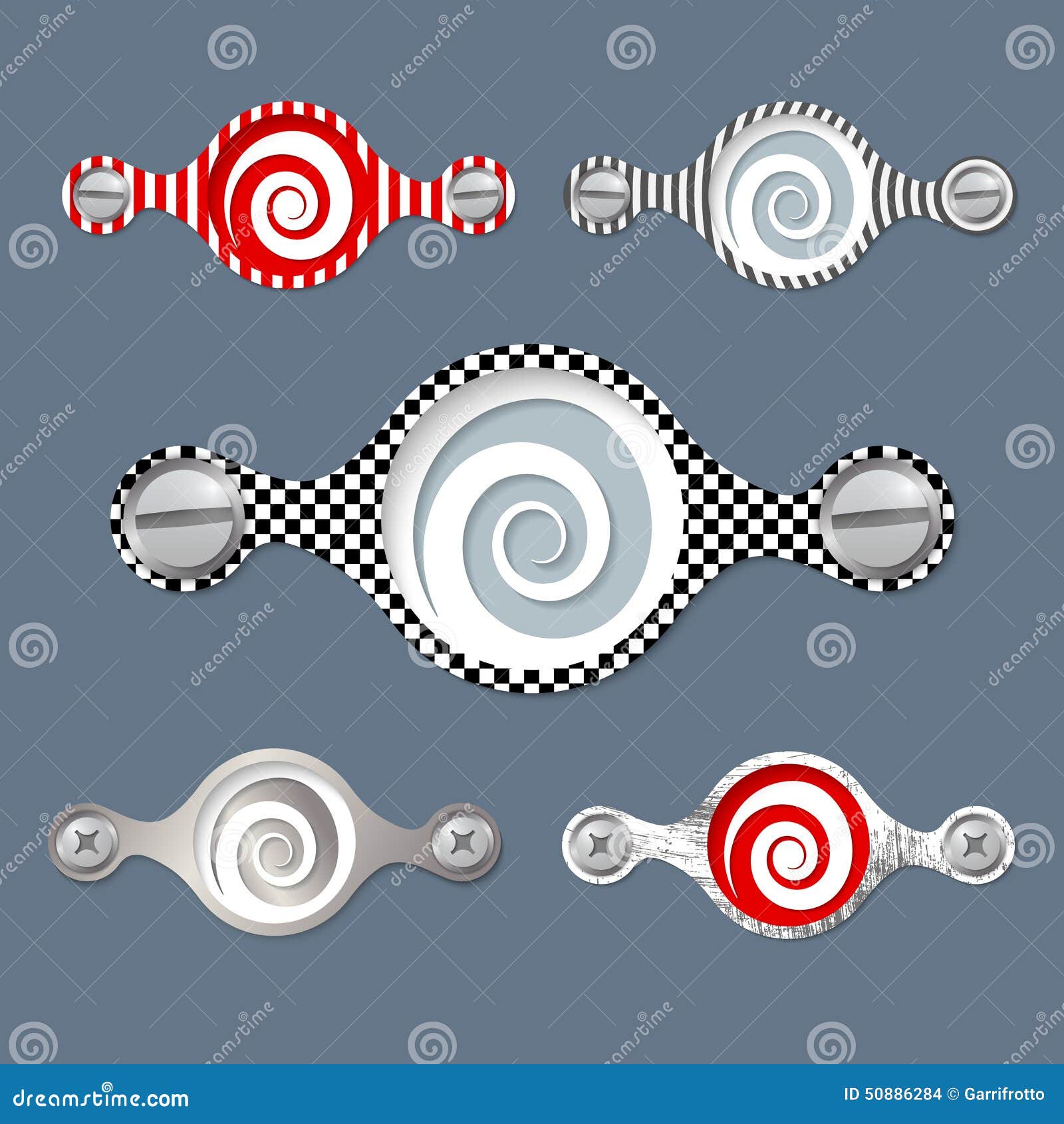 Five abstract objects stock vector. Illustration of object - 50886284