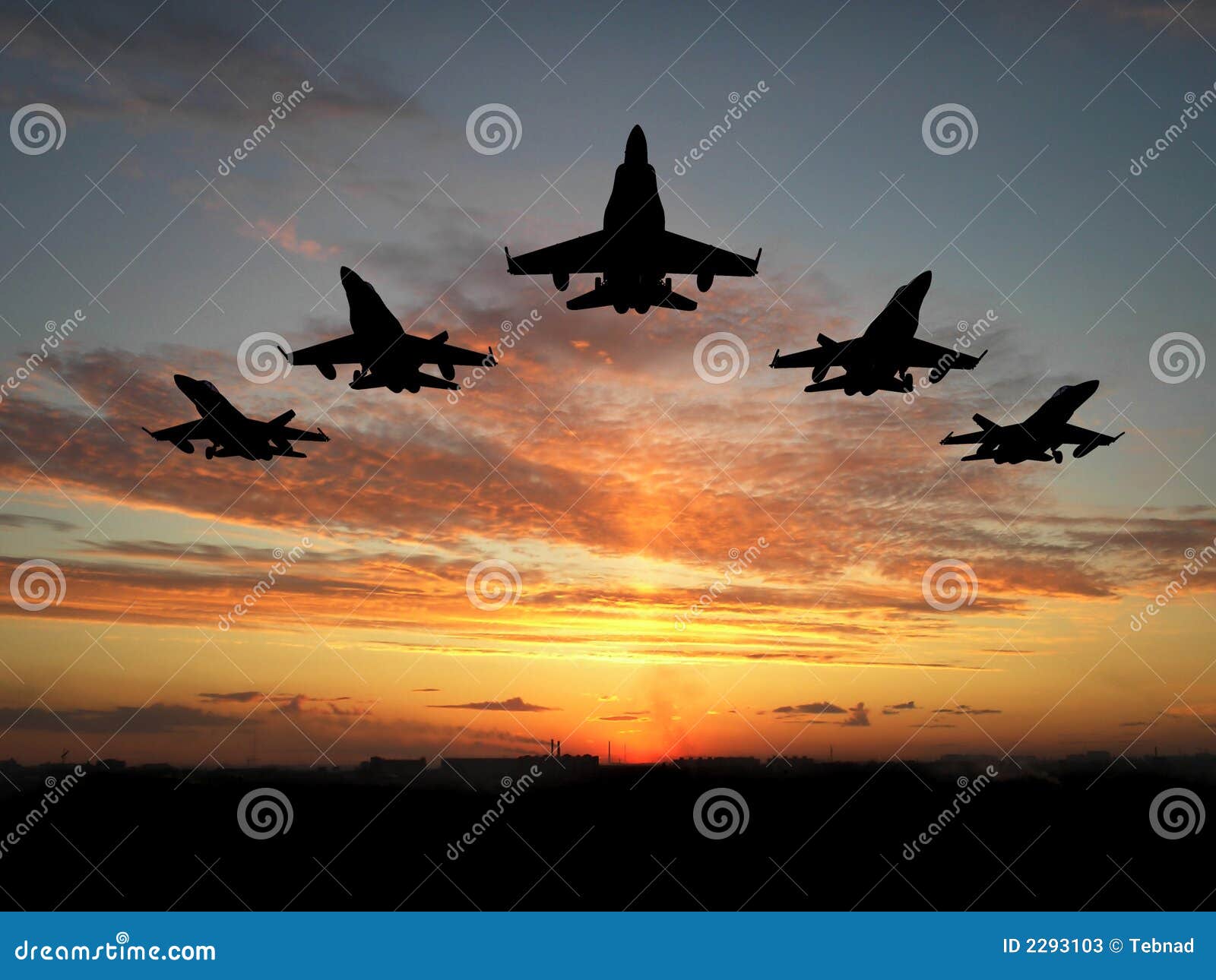 Five airplanes stock image. Image of military, conflict - 2293103
