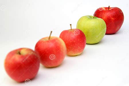 Five apples stock image. Image of healthy, apples, slim - 1784411