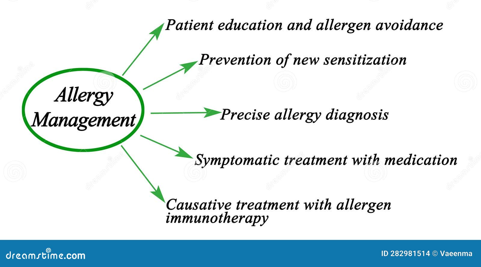 Approaches To Allergy Management Stock Illustration - Illustration of ...