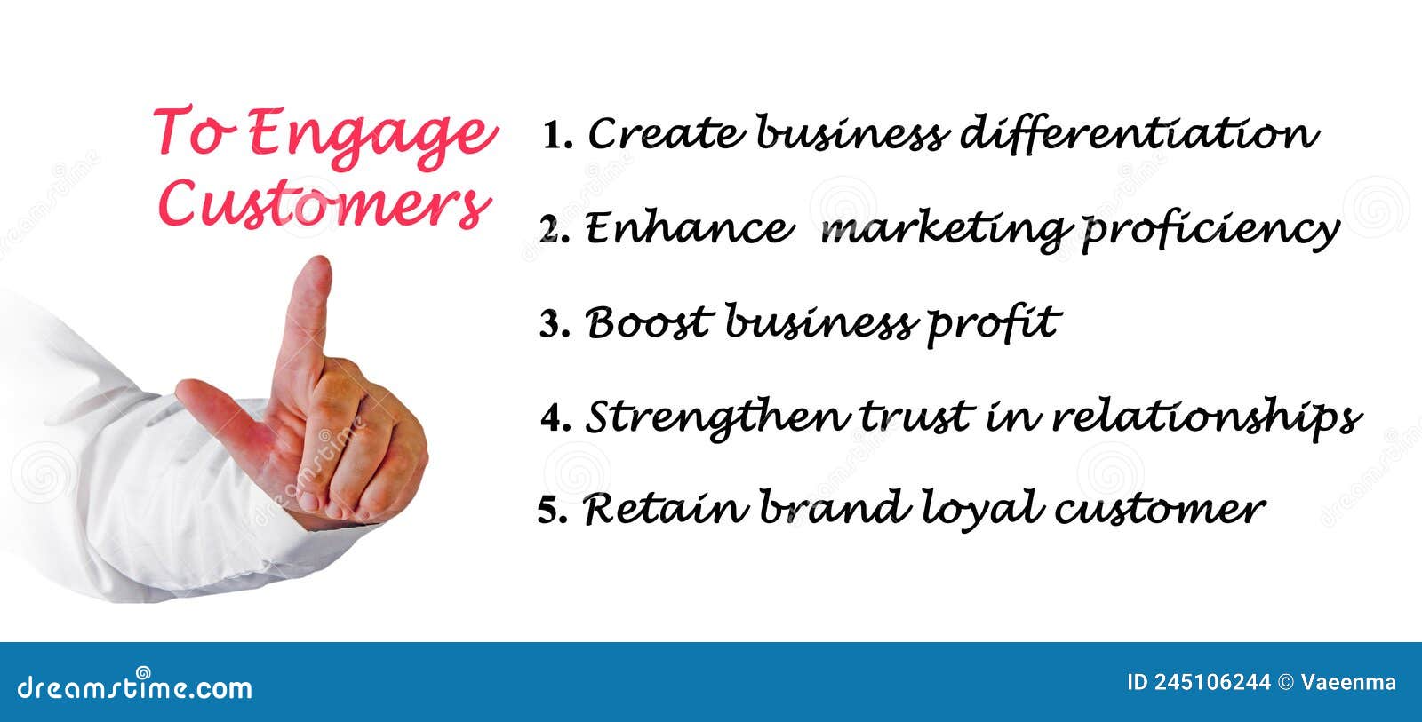 Approaches To Customer Engagement Stock Photo - Image of promotion ...